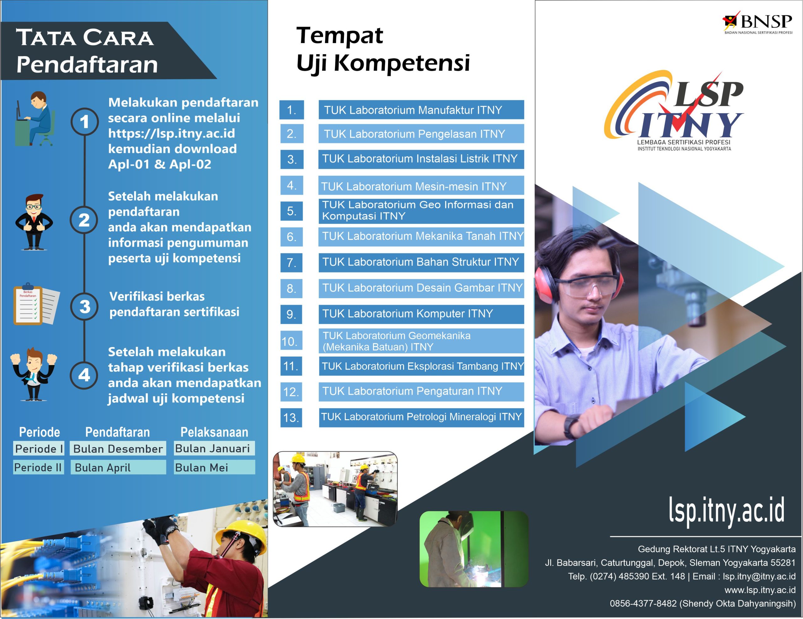 Brosur LSP ITNY – Lembaga Sertifikasi Profesi Institut Teknologi Nasional Yogyakarta